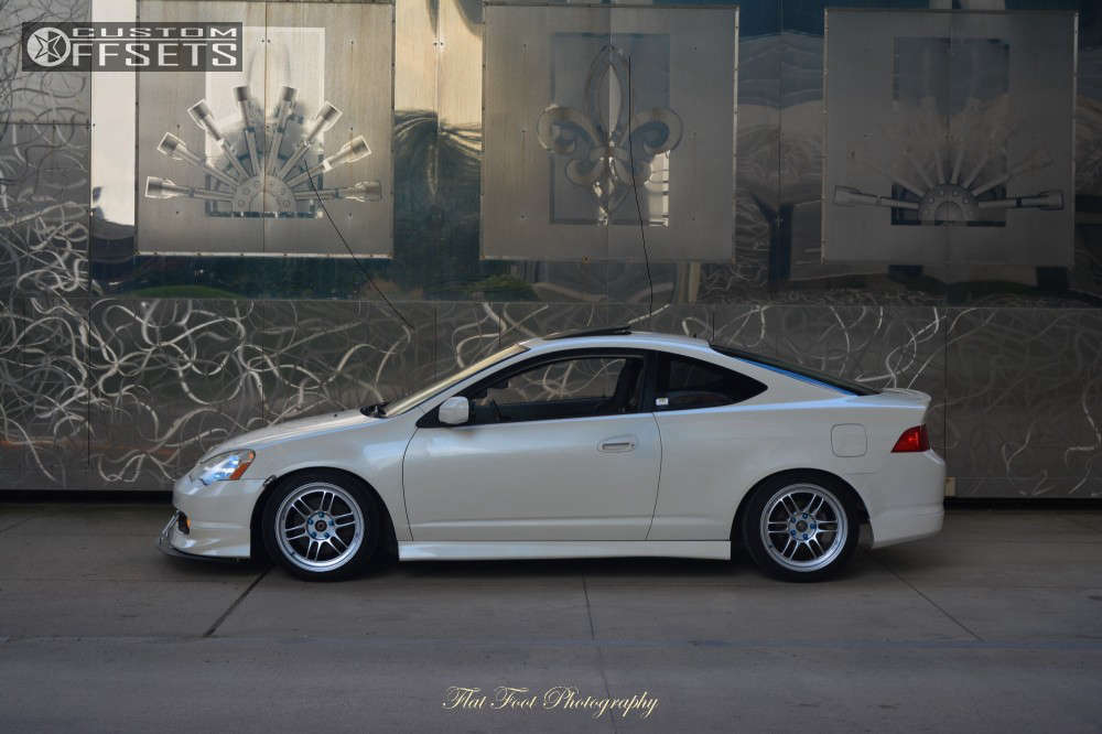 2002 Acura RSX with 17x9.5 35 Enkei RPF1 and 245/55R17 Hankook Ventus Rs4 and Coilovers | Custom ...