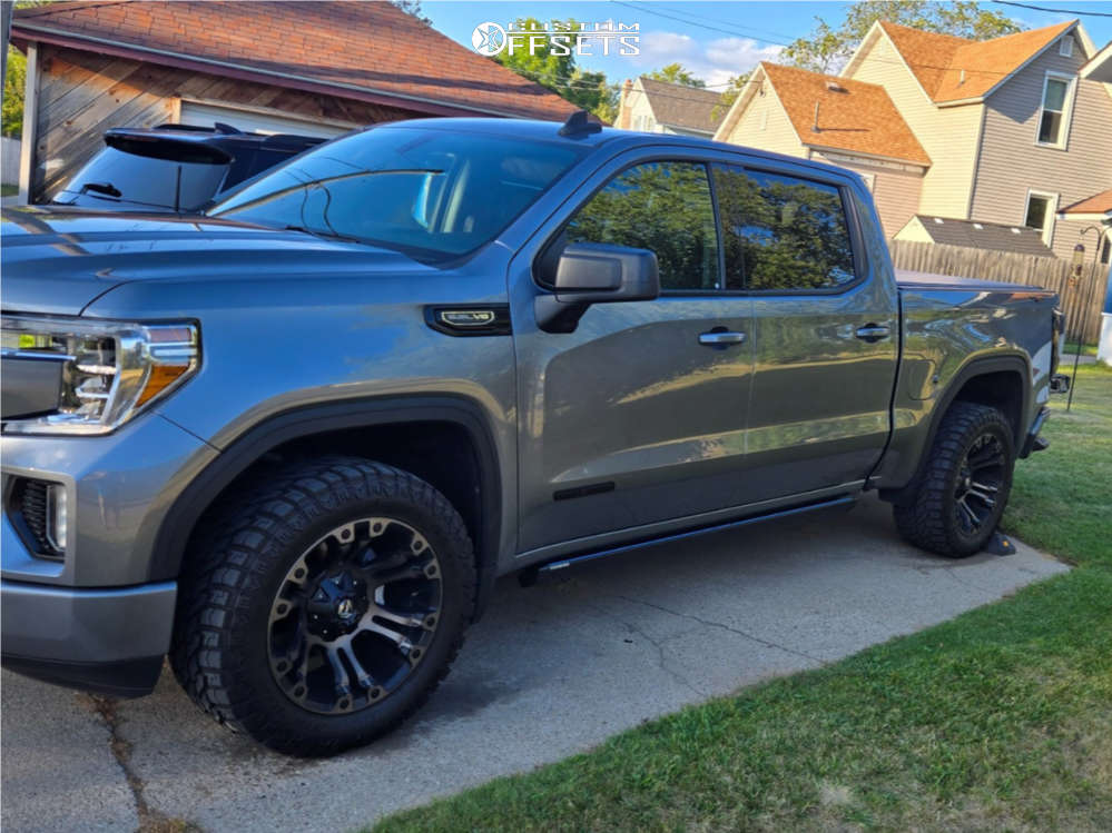2021 GMC Sierra 1500 with 20x10 -18 Fuel Vapor and 33/12.5R20 Versatyre ...