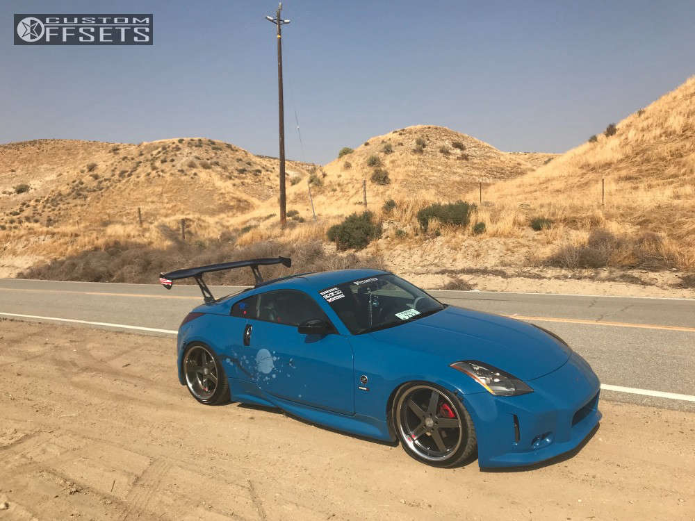 2004 Nissan 350Z Wheel Offset Tucked Lowering Springs | 320766 | Custom ...