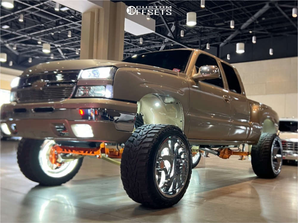 2004 Chevrolet Silverado 1500 with 24x14 -76 Xtreme Force Xf1 and 36/14 ...
