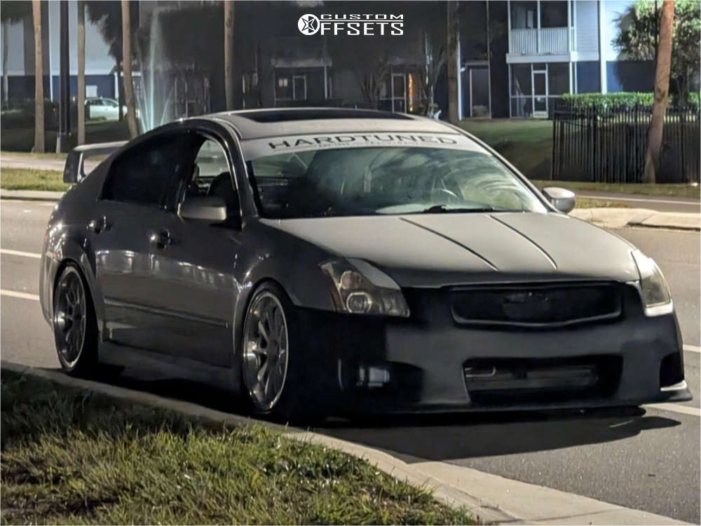 2006 Nissan Maxima with 19x9.5 22 ESR CS12 and 245/40R19 Bridgestone ...