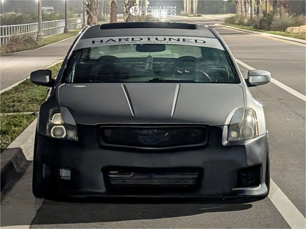 2006 Nissan Maxima with 19x9.5 22 ESR CS12 and 245/40R19 Bridgestone ...