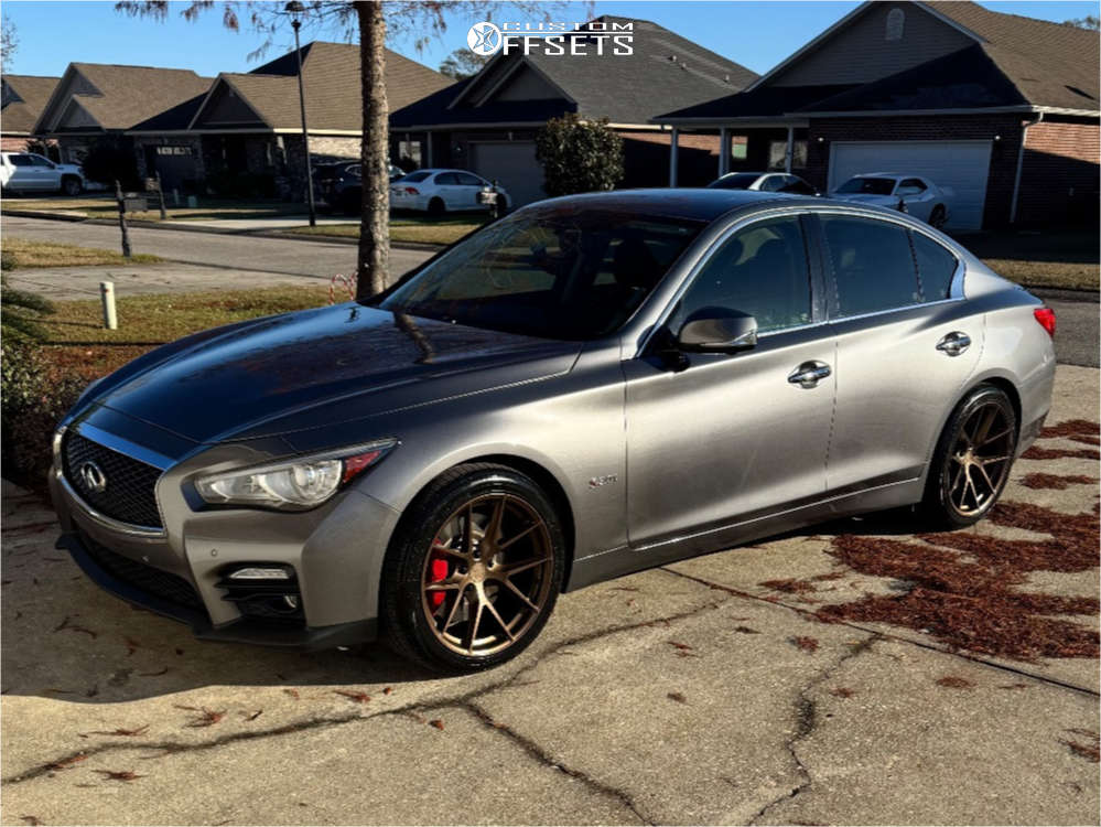 2017 INFINITI Q50 with 19x9.5 35 Aodhan Aff7 and 255/40R19 Toyo Tires ...