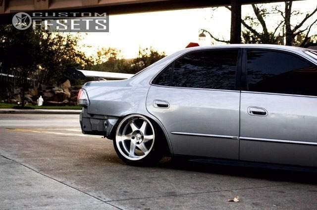 2001 Honda Accord with 17x9 25 Ryver Sawblade and 205/45R17 Linglong ...