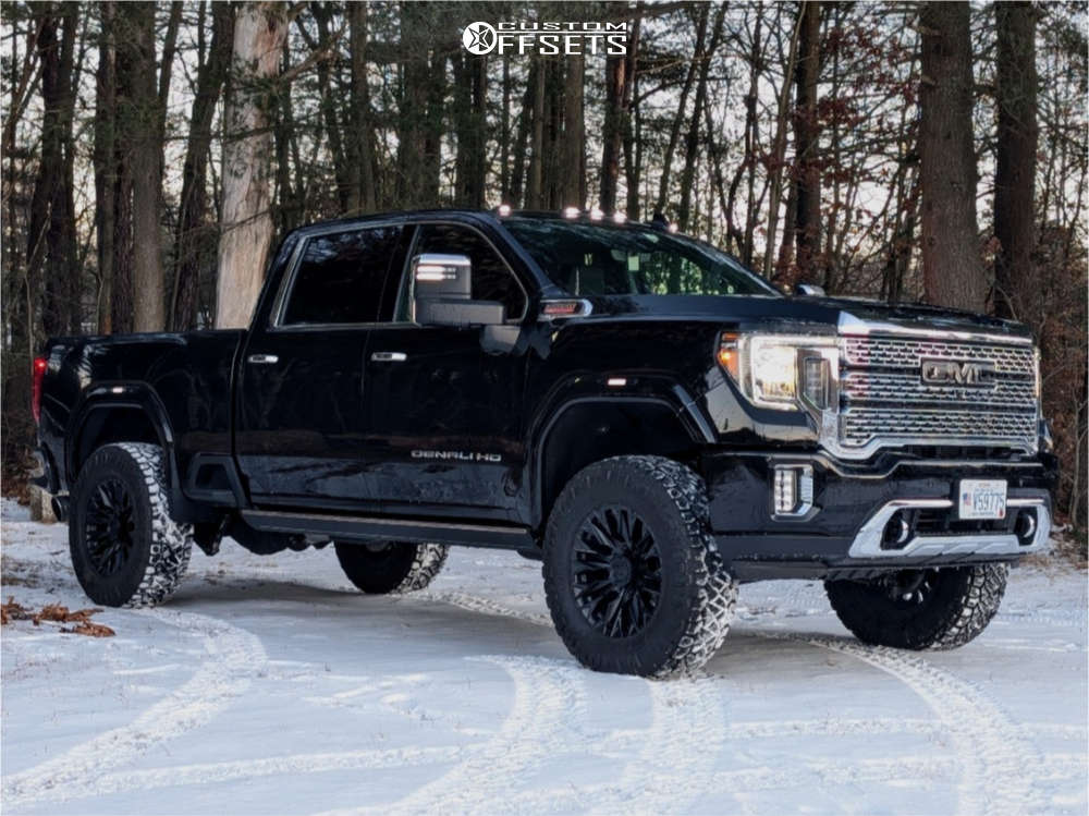 2022 GMC Sierra 3500 HD with 20x9 20 Fuel Flame 8 and 37/12.5R20 Nitto ...