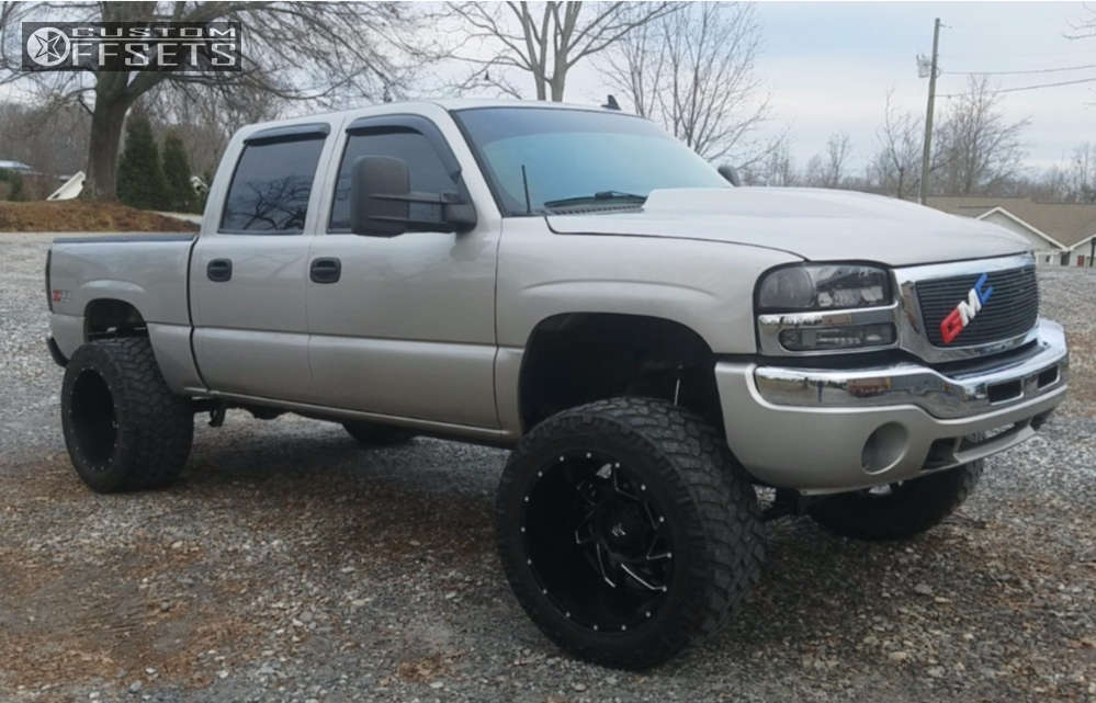 2006 GMC Sierra 1500 with 22x14 -76 Dropstars 652bm and 375/45R22 Nitto ...