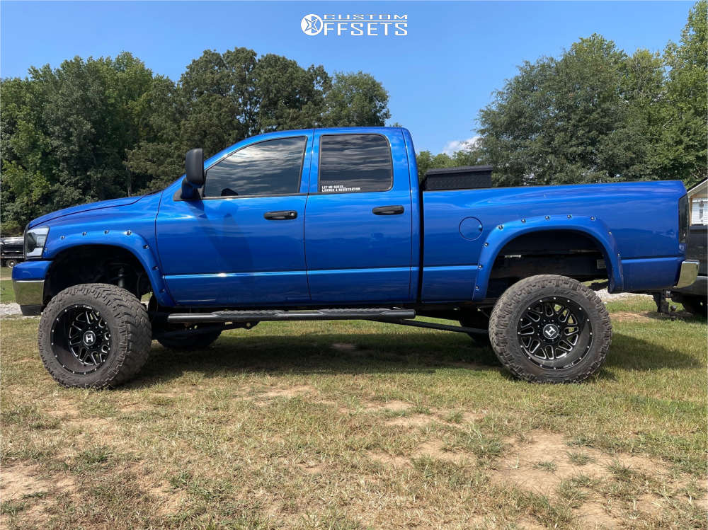 2008 Dodge Ram 2500 with 20x12 -44 Hostile H108 and 35/12.5R20 Nitto Trail Grappler and ...