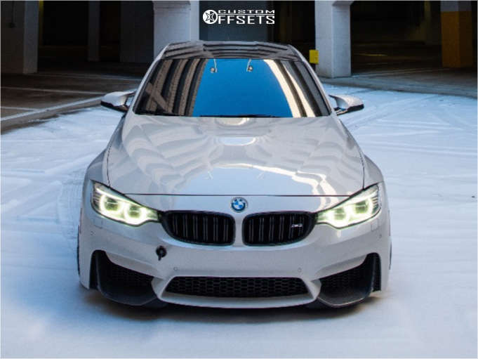 2016 BMW M3 with 19x10 45 Apex Vs-5rs and 265/35R19 Nitto Nt555 G2 and ...