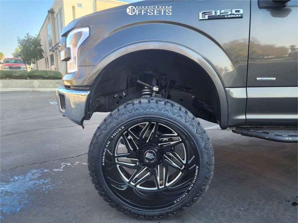 2017 Ford F-150 with 24x14 -76 American Truxx Goliath and 35/14.5R24 ...