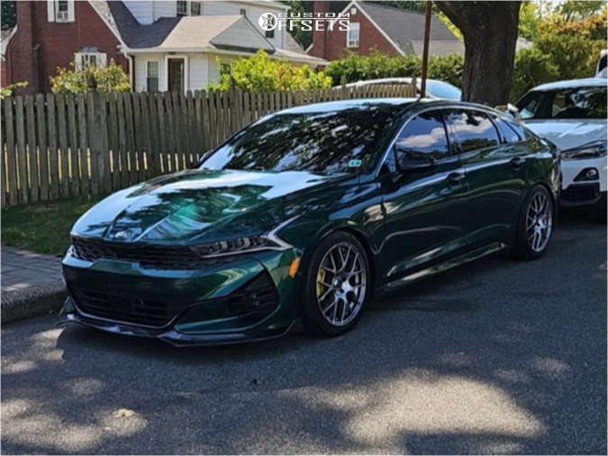 2021 Kia K5 with 18x8.5 38 Enkei Raijin and 225/45R18 Prinx HiRace HZ2 ...