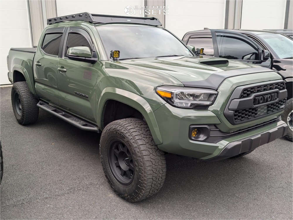 2021 Toyota Tacoma with 17x9 -12 Method Mr701 and 285/70R17 Falken Wildpeak At3w and Suspension ...