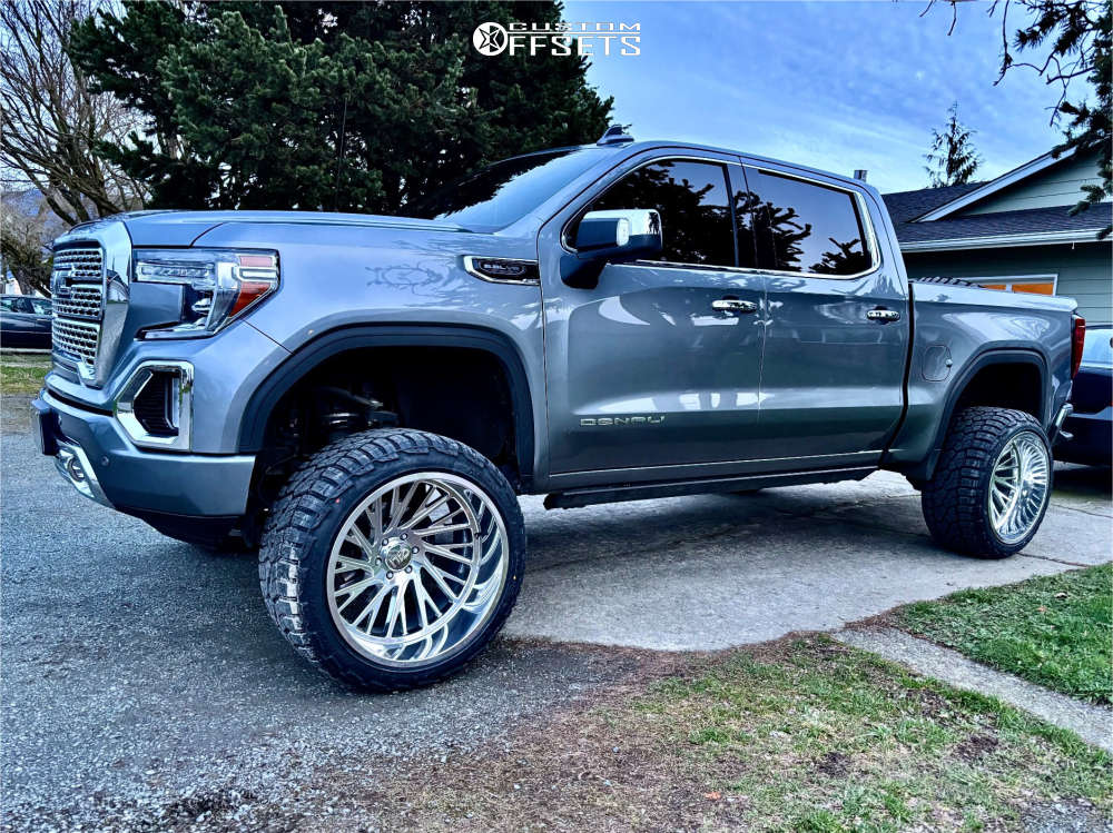 2022 GMC Sierra 1500 Limited with 24x14 -76 Cali Offroad Purge and 35/ ...