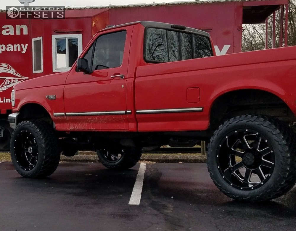 1995 Ford F-250 with 22x12 -44 Gear Off-Road Big Block and 325/50R22 ...