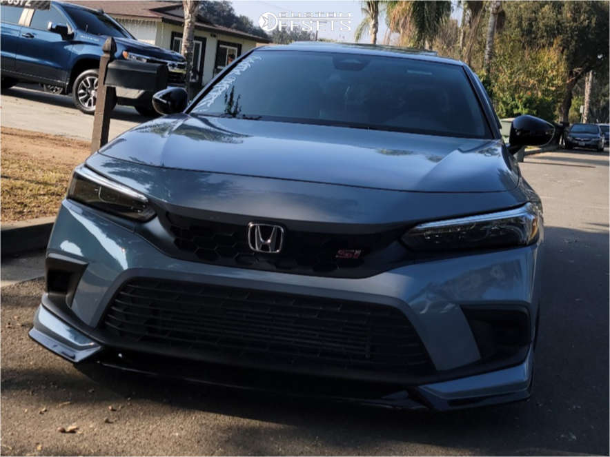 2024 Honda Civic with 18x8.5 35 Enkei T6r and 215/35R18 Lexani Lxuhp ...