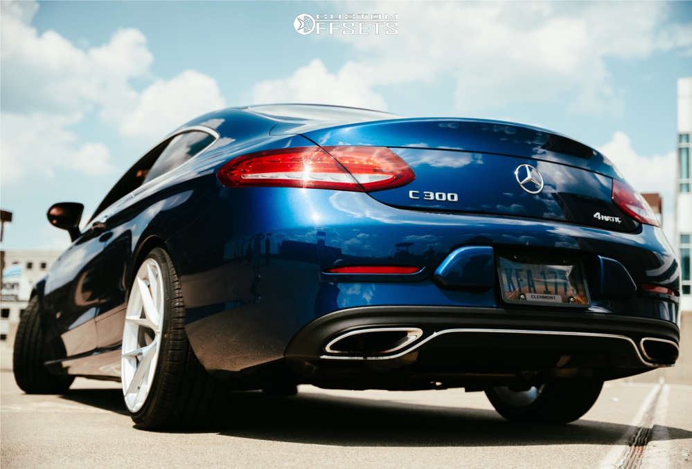 2017 Mercedes-Benz C300 with 19x9.5 35 Aodhan Aff7 and 235/35R19 Lexani ...
