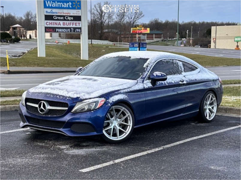 2017 Mercedes-Benz C300 with 19x9.5 35 Aodhan Aff7 and 235/35R19 Lexani ...