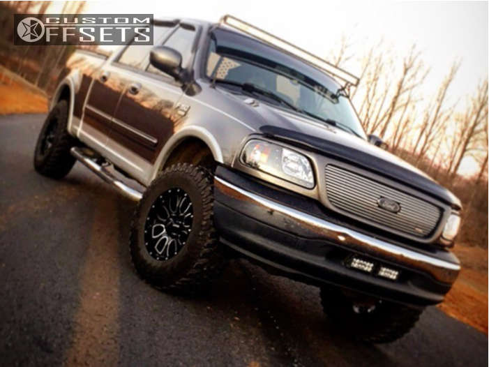 2002 Ford F-150 with 17x9 -12 Helo He879 and 285/70R17 Firestone ...