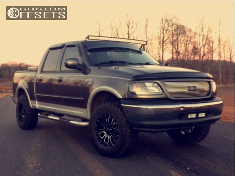 2002 Ford F-150 with 17x9 -12 Helo He879 and 285/70R17 Firestone ...