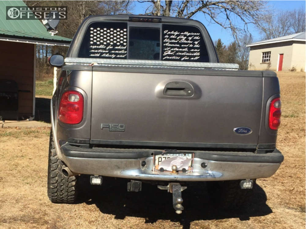 2002 Ford F-150 with 17x9 -12 Helo He879 and 285/70R17 Firestone ...