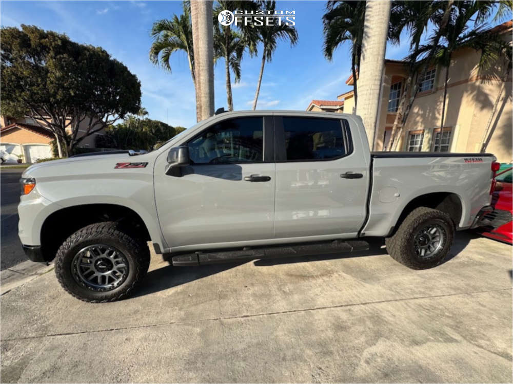 2025 Chevrolet Silverado 1500 with 18x9 0 Vision Nemesis and 275/65R18 ...