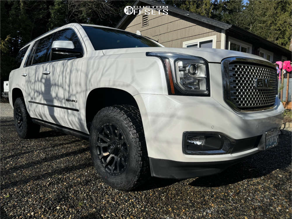 2017 GMC Yukon with 18x9 20 Fuel Blitz and 275/65R18 Falken Wildpeak ...