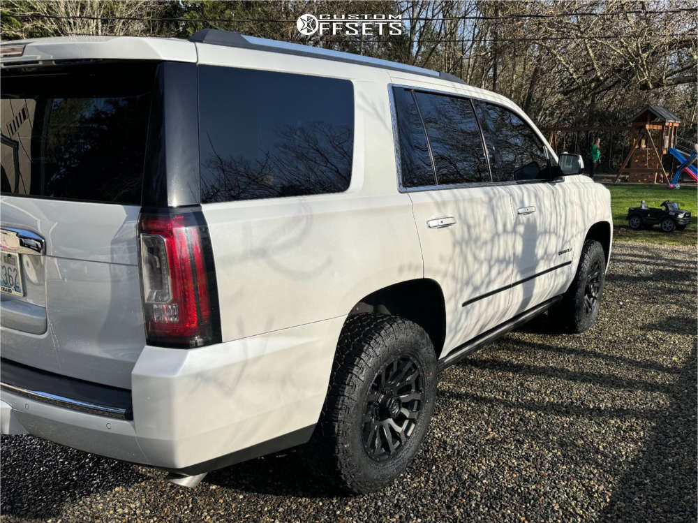 2017 GMC Yukon with 18x9 20 Fuel Blitz and 275/65R18 Falken Wildpeak ...