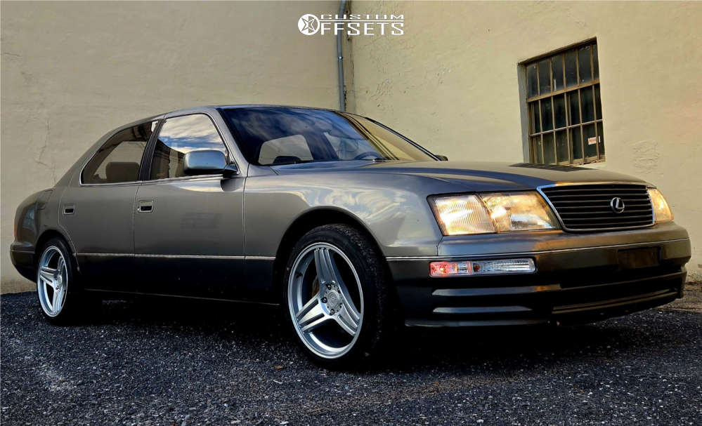 1997 Lexus LS400 with 18x9.5 35 Anovia Treble and 245/40R18 Toyo Tires ...