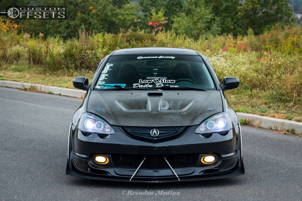2004 Acura RSX with 18x9.5 10 Cosmis Racing XT-206R and 215/35R18 Toyo ...