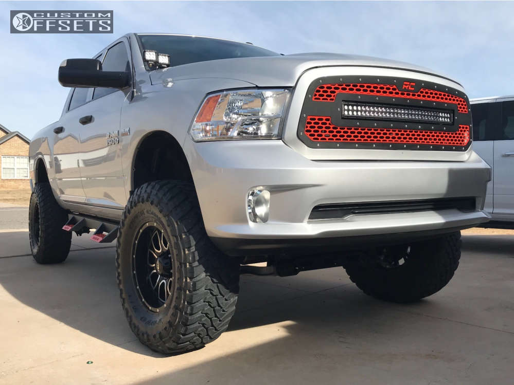 2016 Ram 1500 with 18x9 -12 Helo He879 and 38/13.5R18 Toyo Tires Open ...