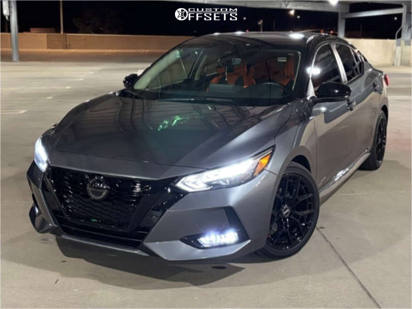 2023 Nissan Sentra with 18x8 35 Moda MD32 and 215/45R18 Hankook Kinergy ...