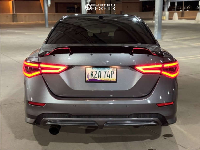 2023 Nissan Sentra with 18x8 35 Moda MD32 and 215/45R18 Hankook Kinergy ...