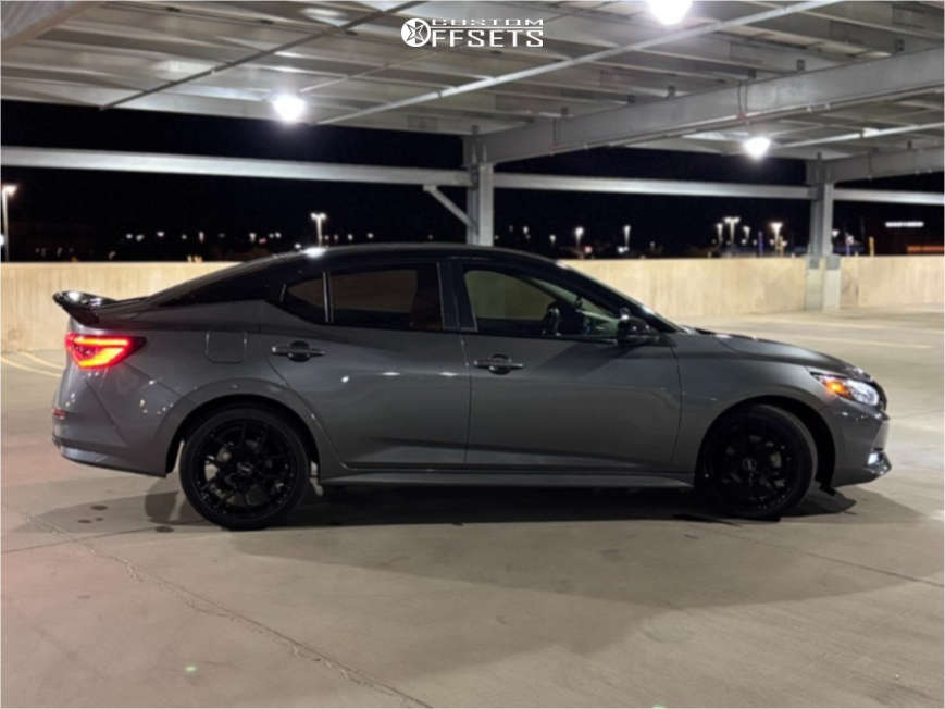 2023 Nissan Sentra with 18x8 35 Moda MD32 and 215/45R18 Hankook Kinergy ...