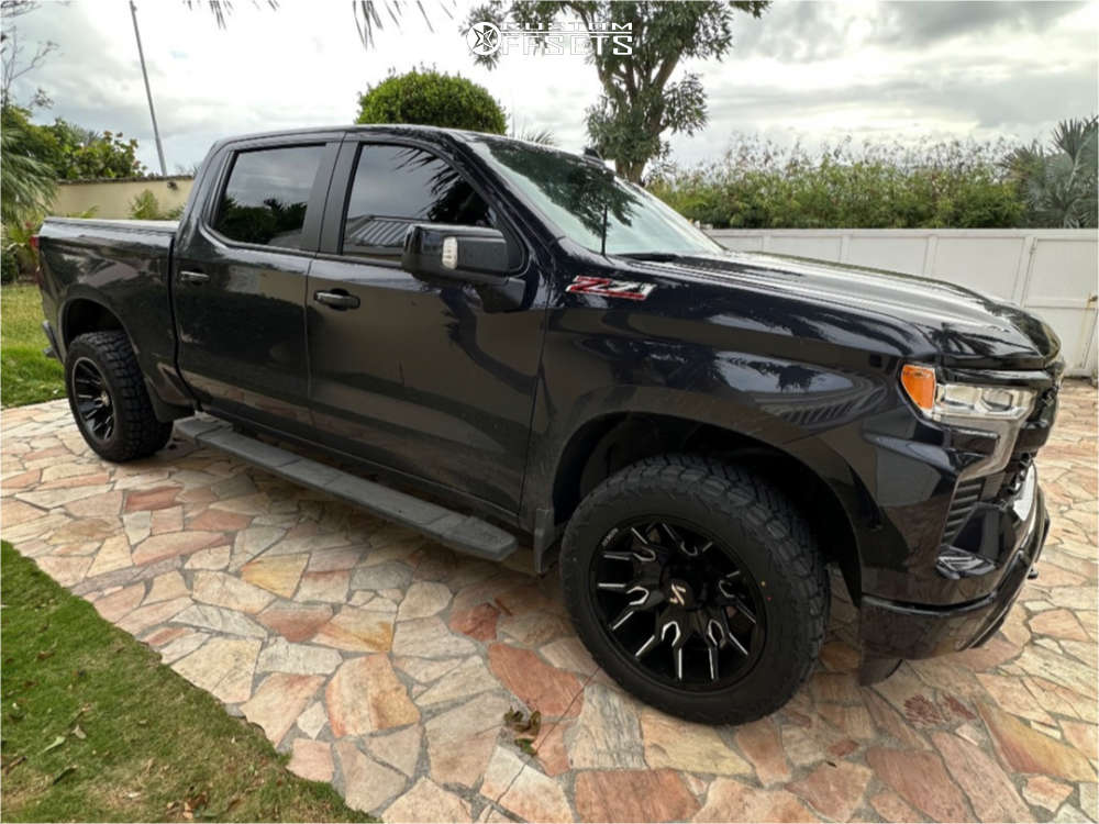 2024 Chevrolet Silverado 1500 with 20x10 -25 ARKON OFF-ROAD Roosevelt ...