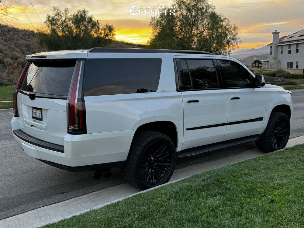 2017 Cadillac Escalade ESV with 22x10 10 Gear Off-Road Edge and 33/12 ...