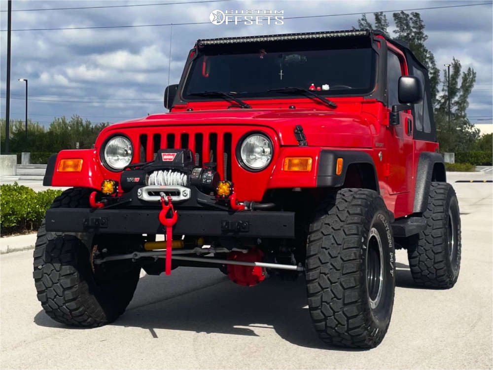2006 Jeep Wrangler with 15x8 -27 Alloy Ion Style 174 and 33/12.5R15 ...