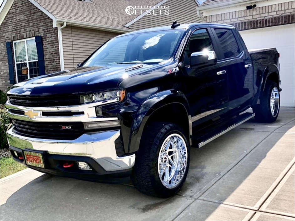 2021 Chevrolet Silverado 1500 with 22x12 -44 Gear Off-Road Ratio and 33 ...