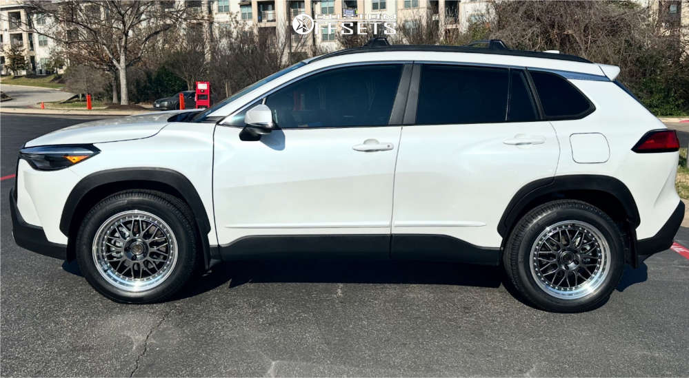 2024 Toyota Corolla Cross with 18x8.5 35 Aodhan Ah02 and 235/55R18 ...