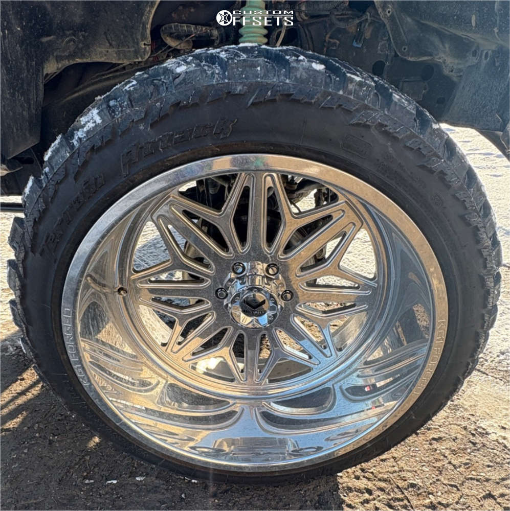 1996 Chevrolet K1500 with 24x14 -76 KG1 Forged Snow and 35/14.5R24 AMP ...