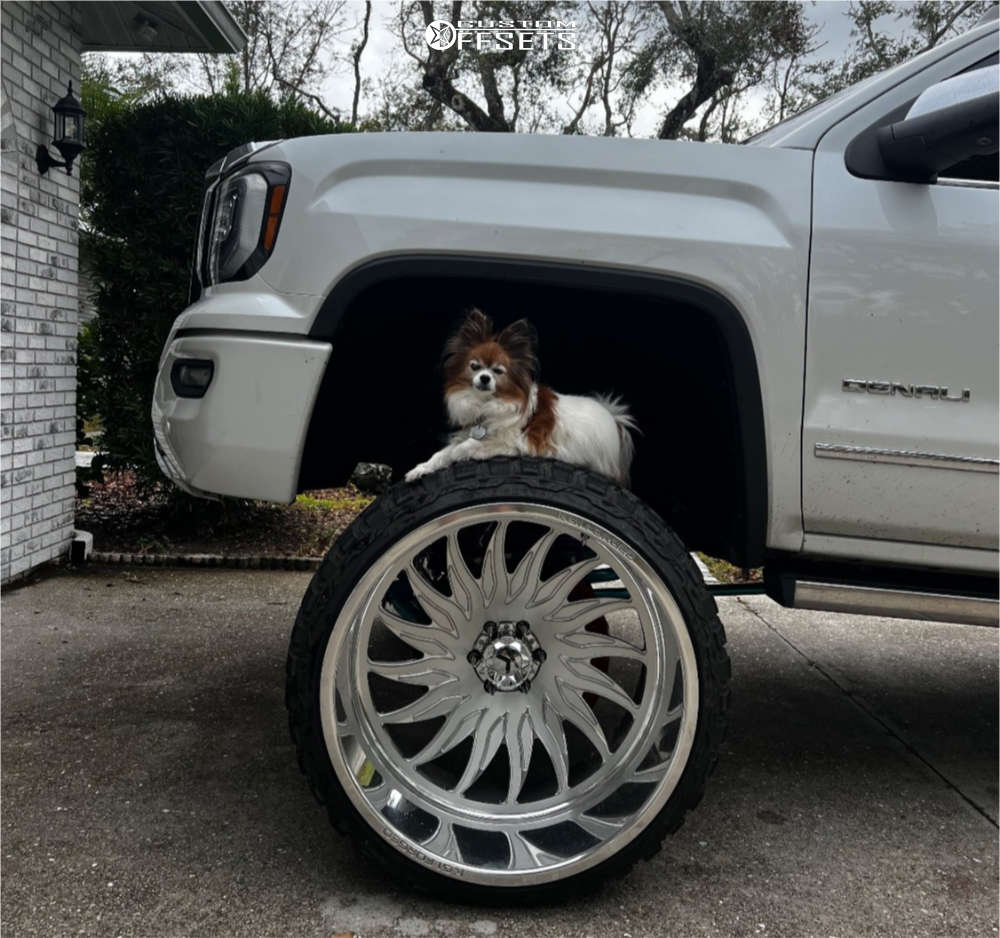 2018 GMC Sierra 1500 with 26x16 -101 KG1 Forged Phoenix and 35/15.5R26 ...