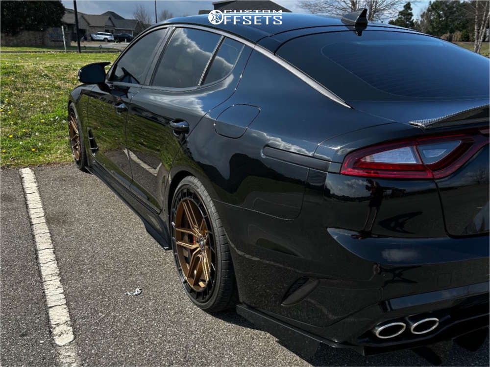 2020 Kia Stinger with 20x9 35 Impact Racing 611 and 255/30R20 Lexani Lx ...