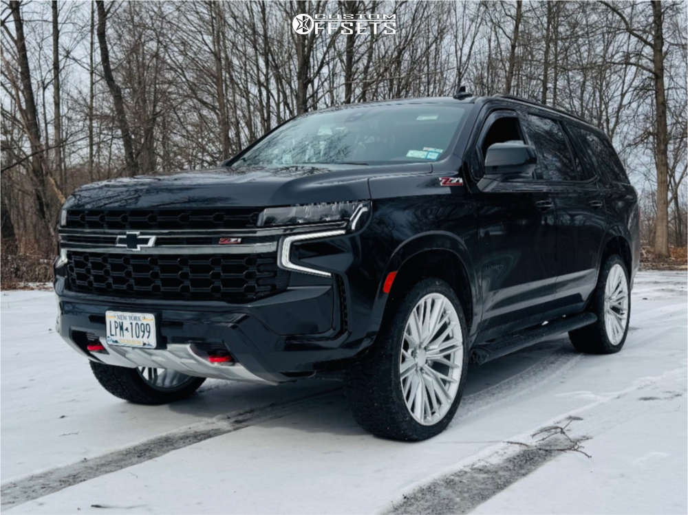 2021 Chevrolet Tahoe with 24x10 24 OE Concept C23 and 305/35R24 AMP Pro AT and Stock | Custom ...