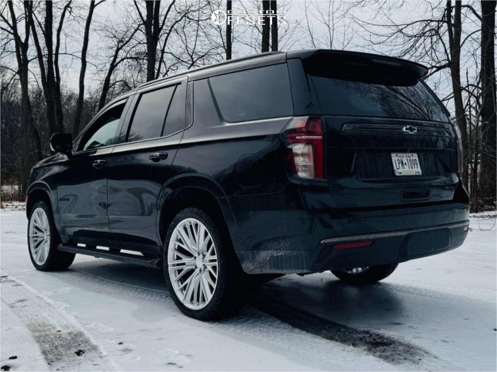 2021 Chevrolet Tahoe with 24x10 24 OE Concept C23 and 305/35R24 AMP Pro AT and Stock | Custom ...