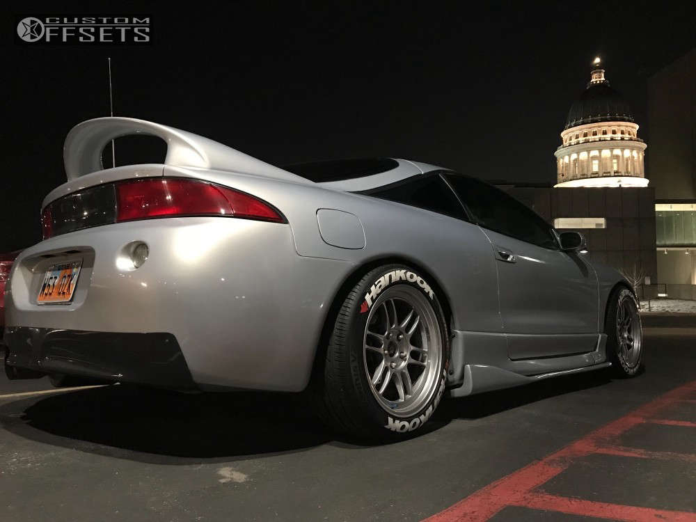 1999 Mitsubishi Eclipse with 17x9.5 22 Enkei RPF1 and 235/55R17 Hankook Ventus V12 Evo 2 and ...