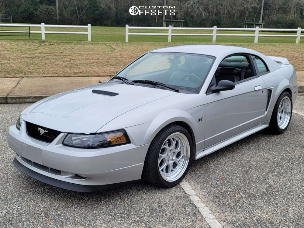 2000 Ford Mustang with 18x9.5 22 Aodhan Ds01 and 275/35R18 Toyo Tires ...