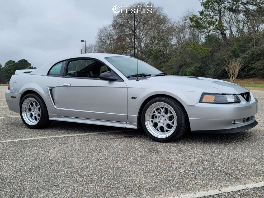 2000 Ford Mustang with 18x9.5 22 Aodhan Ds01 and 275/35R18 Toyo Tires ...