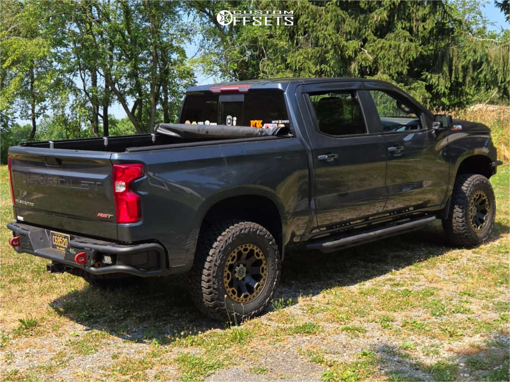 2019 Chevrolet Silverado 1500 with 18x9 -12 Black Rhino Warlord and 285 ...