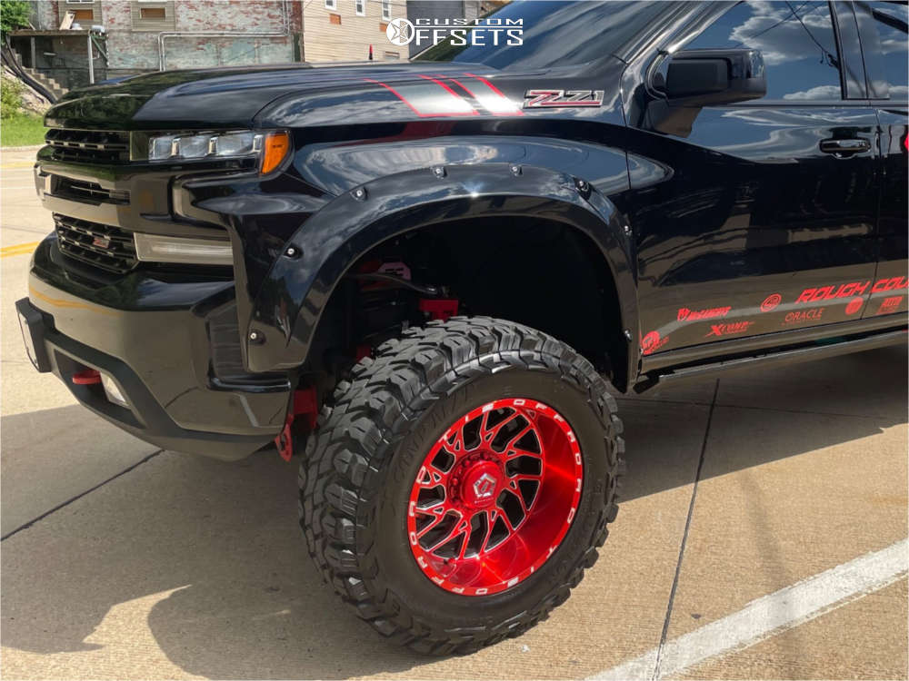 2020 Chevrolet Silverado 1500 with 20x12 -44 TIS 544RM and 37/13.5R20 ...