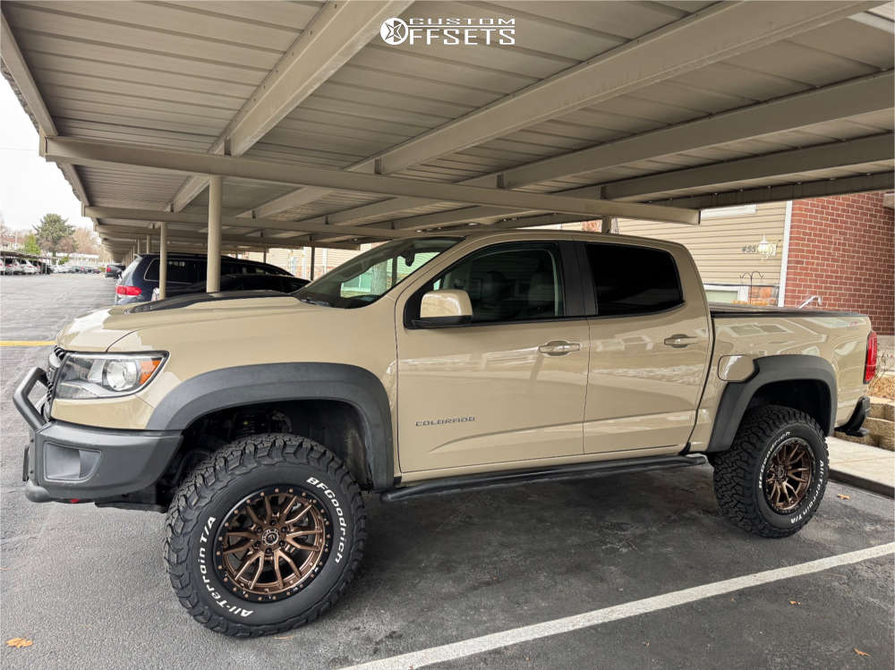 2021 Chevrolet Colorado with 18x9 1 Fuel Rebel 6 and 275/70R18 ...