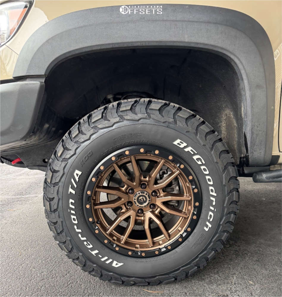 2021 Chevrolet Colorado with 18x9 1 Fuel Rebel 6 and 275/70R18 ...