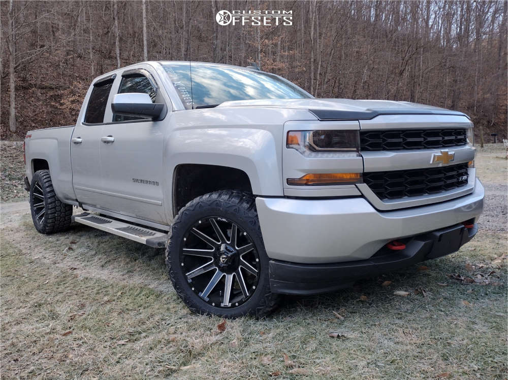 2018 Chevrolet Silverado 1500 with 20x10 -19 Fuel Contra and 33/12.5R20 ...